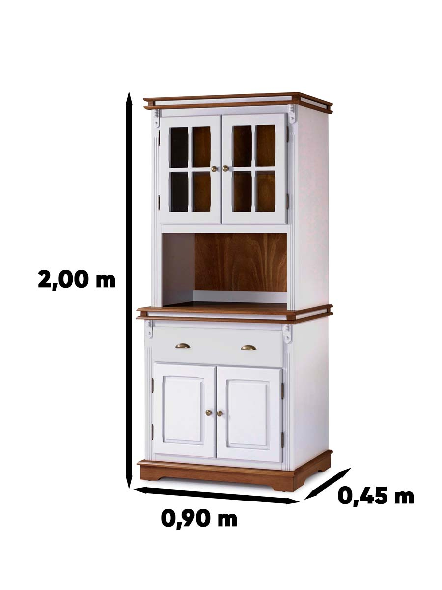 Arca Oratório Manchester 2 Portas + Nicho 200 x 90 x 45 cm (A x L x P ...